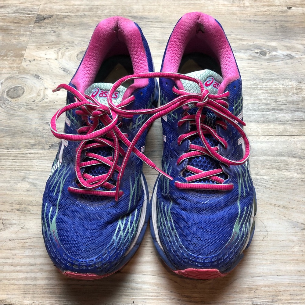 Asics Gel Nimbus Purple Pink Running Shoes - Gem